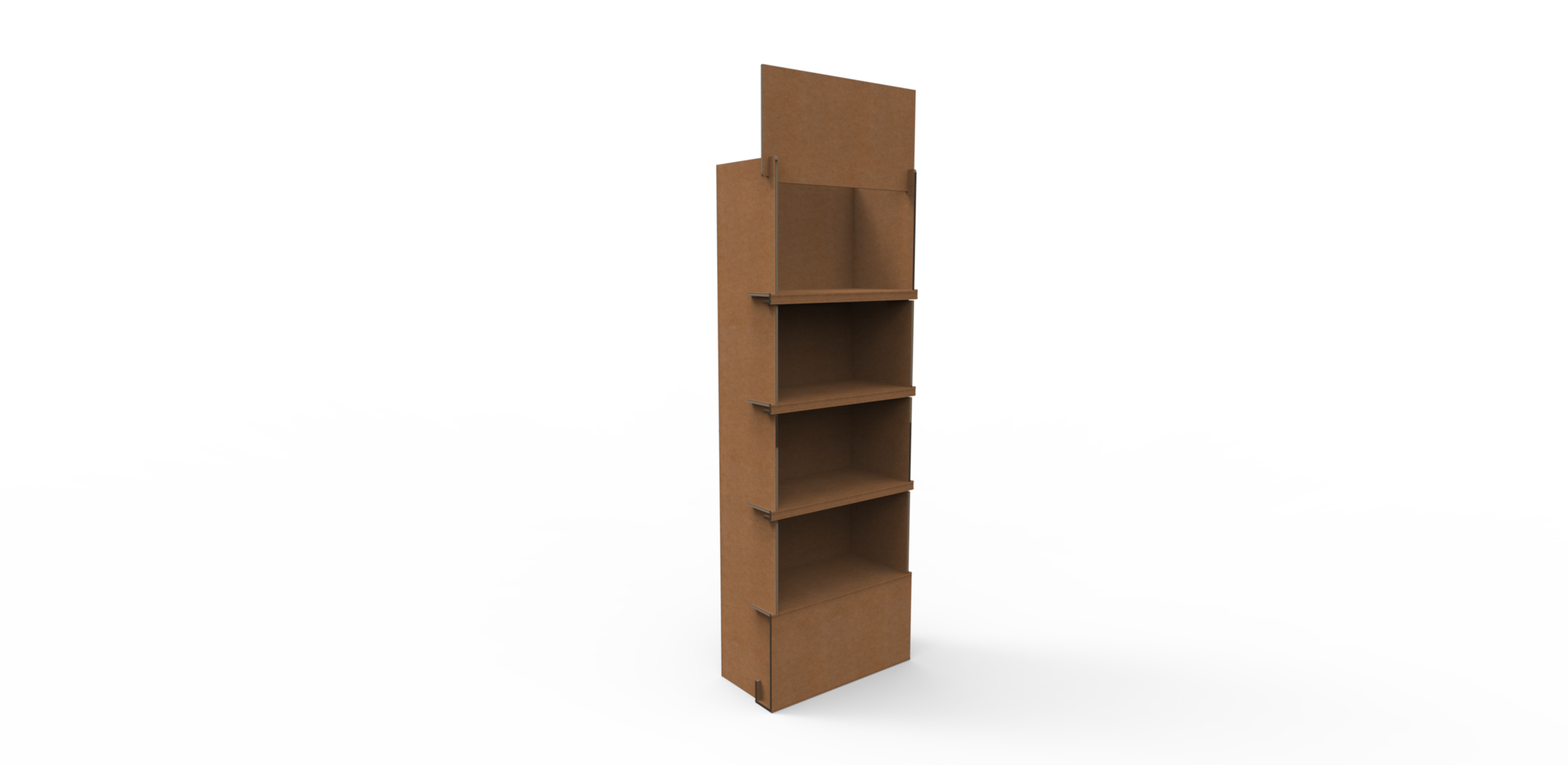 POS DISPLAY CHICAGO WITH OUTER REINFORCED SHELF - Ability Internacional